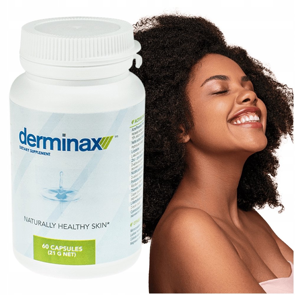 DERMINAX Tabletki na pryszcze Z CYNKIEM WITAMINA C, E, B2 skóra ...