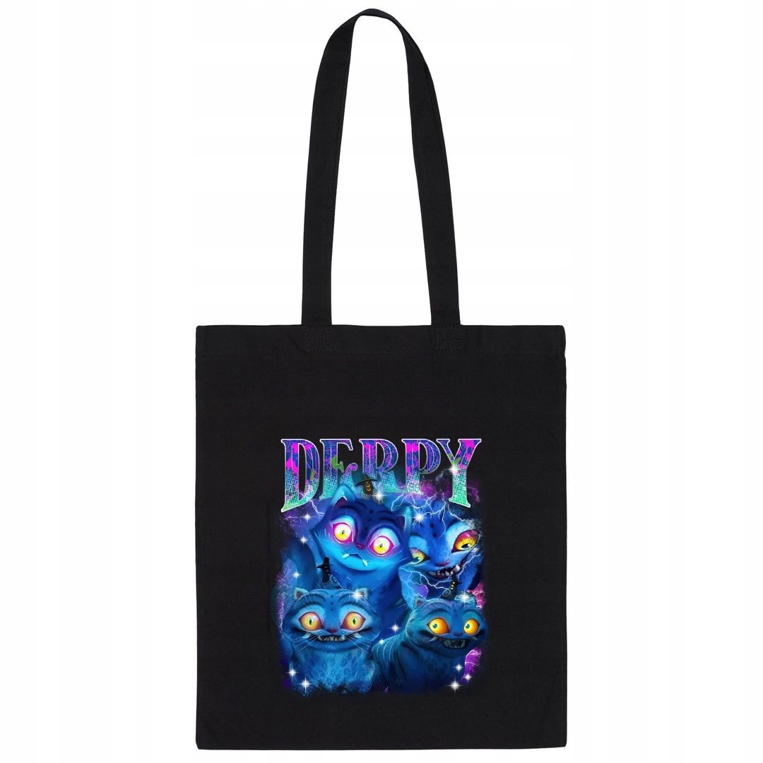 DERPY HUNTRIX DEMON HUNTERS TORBA CZARNA SHOPERKA NA RAMIĘ BAWEŁNIANA ...