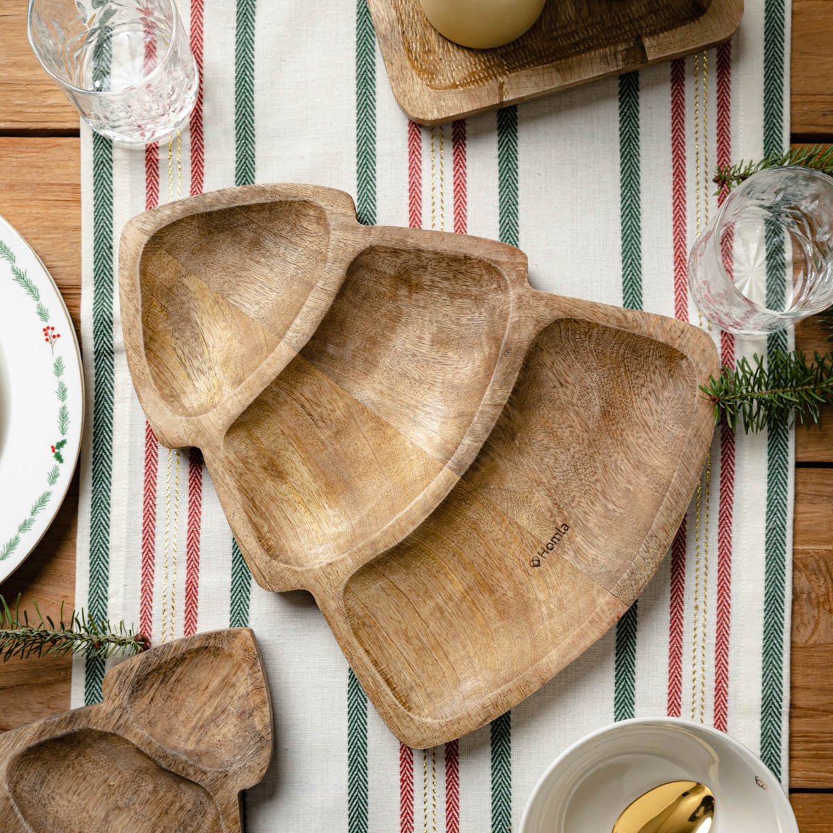 Deska CHRISTMAS TREE MANGO w kształcie choinki M - Homla | Sklep EMPIK.COM