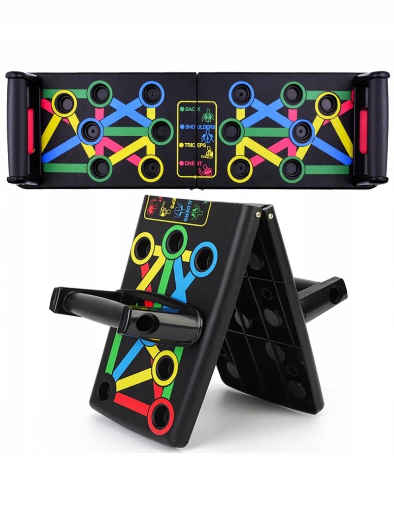 DESKA DO POMPEK ĆWICZEŃ ANTYPOŚLIZGOWA PUSH UP KIT UCHWYTY ...