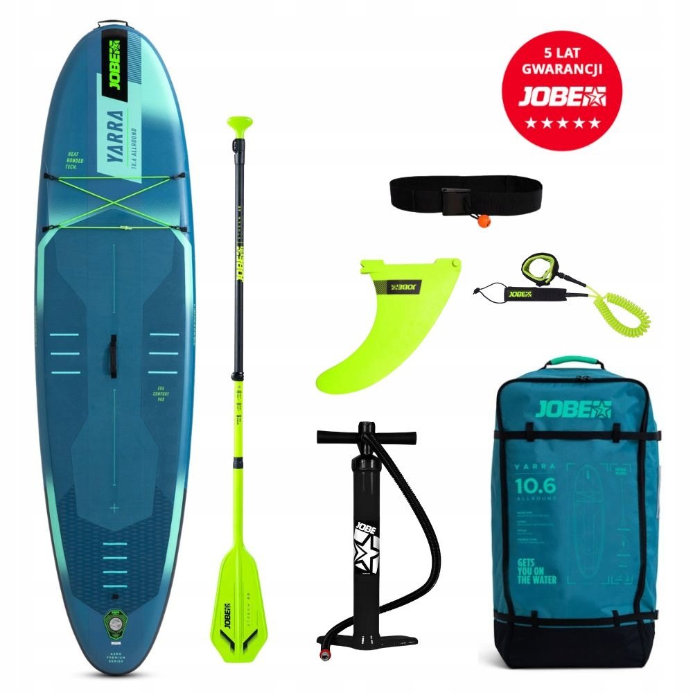 Deska pompowana SUP JOBE Yarra 10'6 Steel Blue niebieska super jakość ...