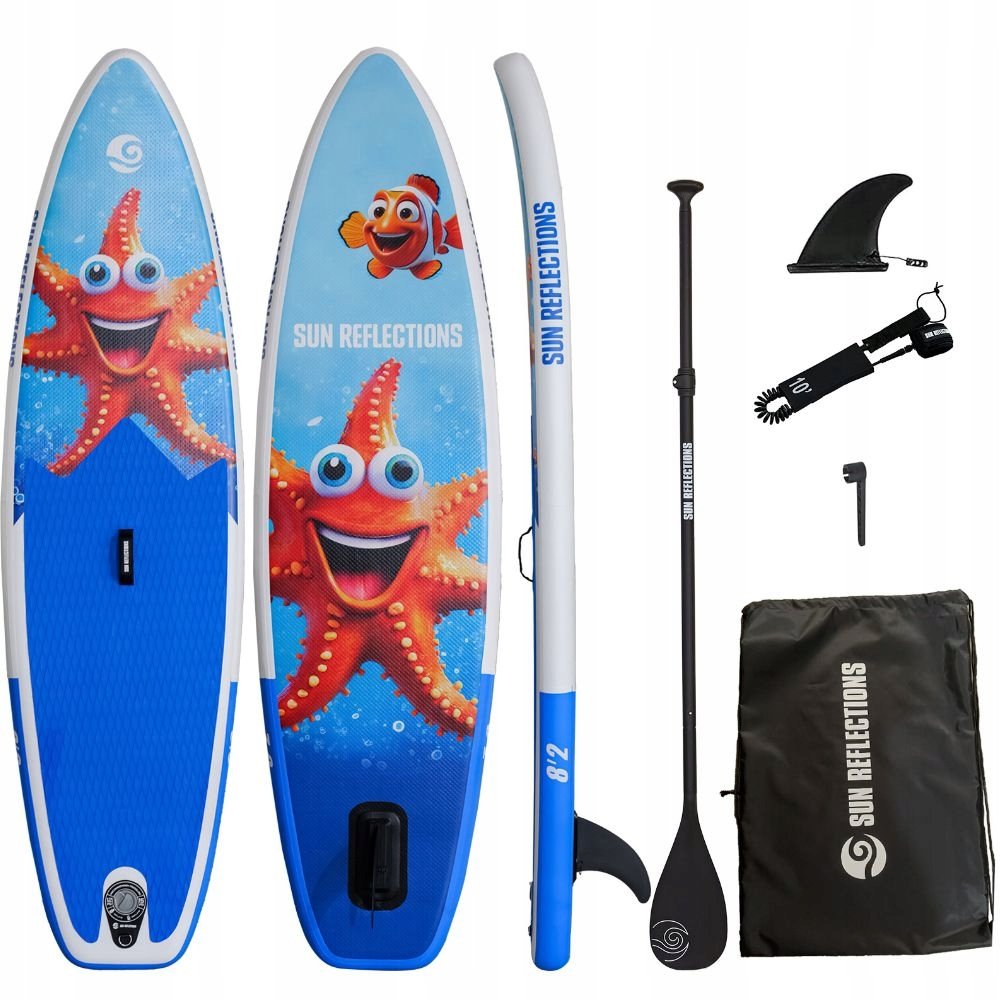 Deska pompowana SUP Sun Reflections Kids 8'2" Star kolorowa bajkowa ...
