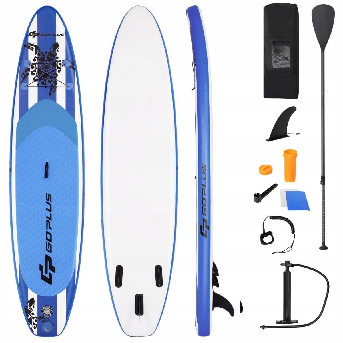 Deska Sup 335Cm Do Pływania Pompowana Z Wiosłem 160 - 210Cm + Akcesoria ...