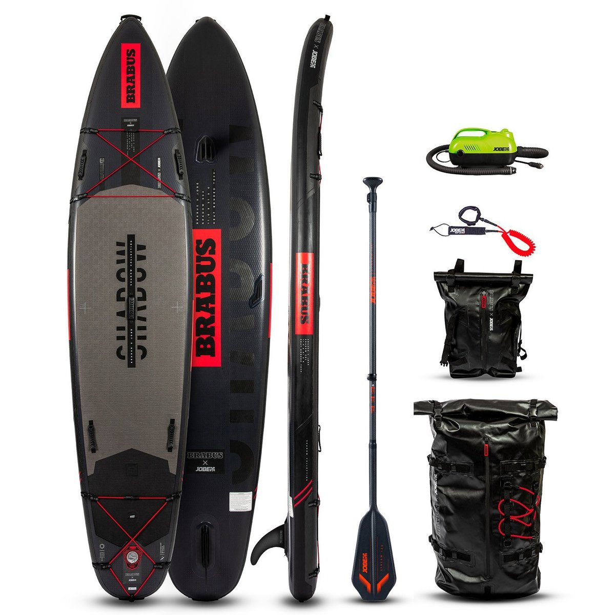Deska Sup Brabus X Jobe11.6 Shadow Pneumatyczna Z Wiosłem Paddleboard ...
