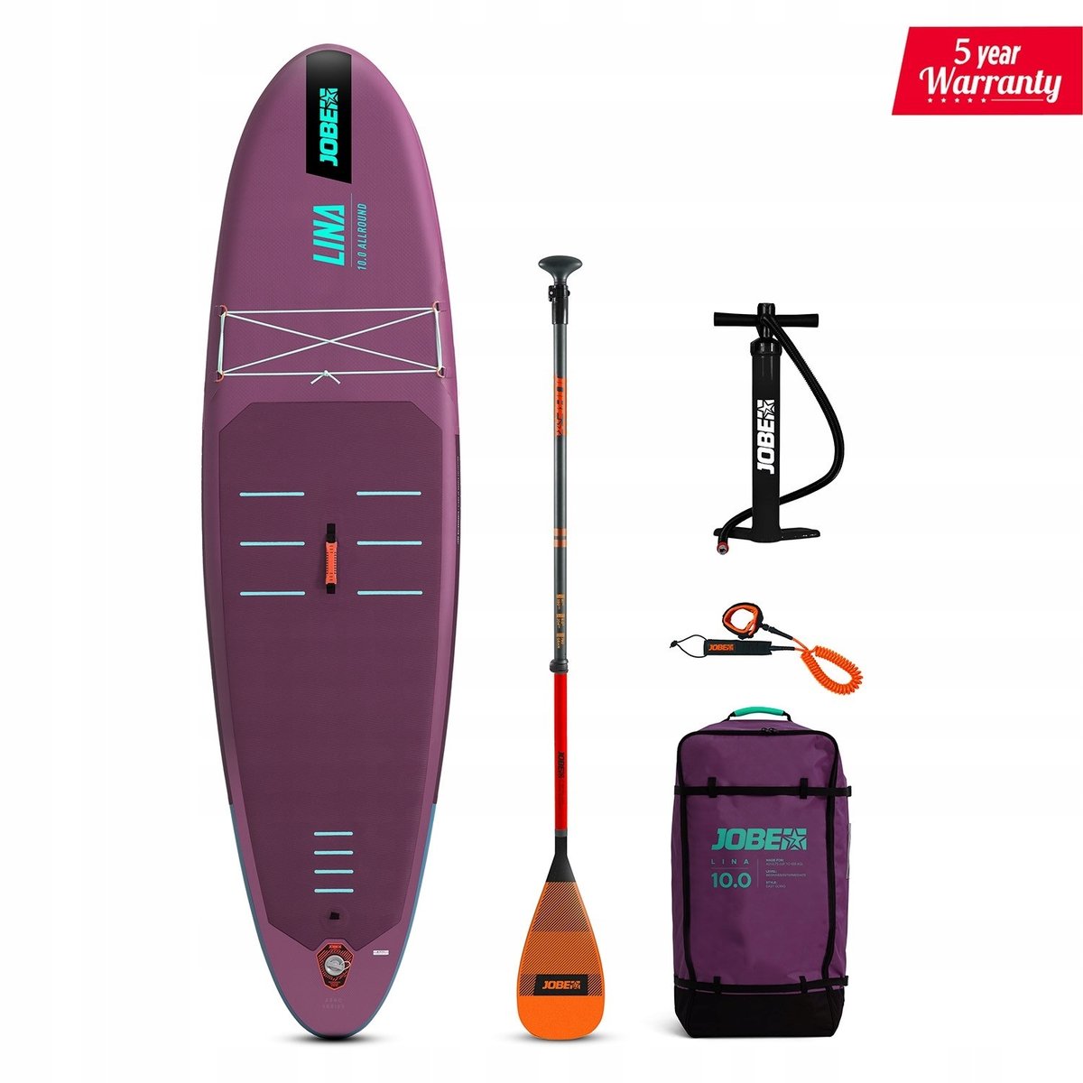 Deska Sup Jobe Lina 10.0 305Cm Do 90Kg Pompowana Z Wiosłem Paddleboard ...