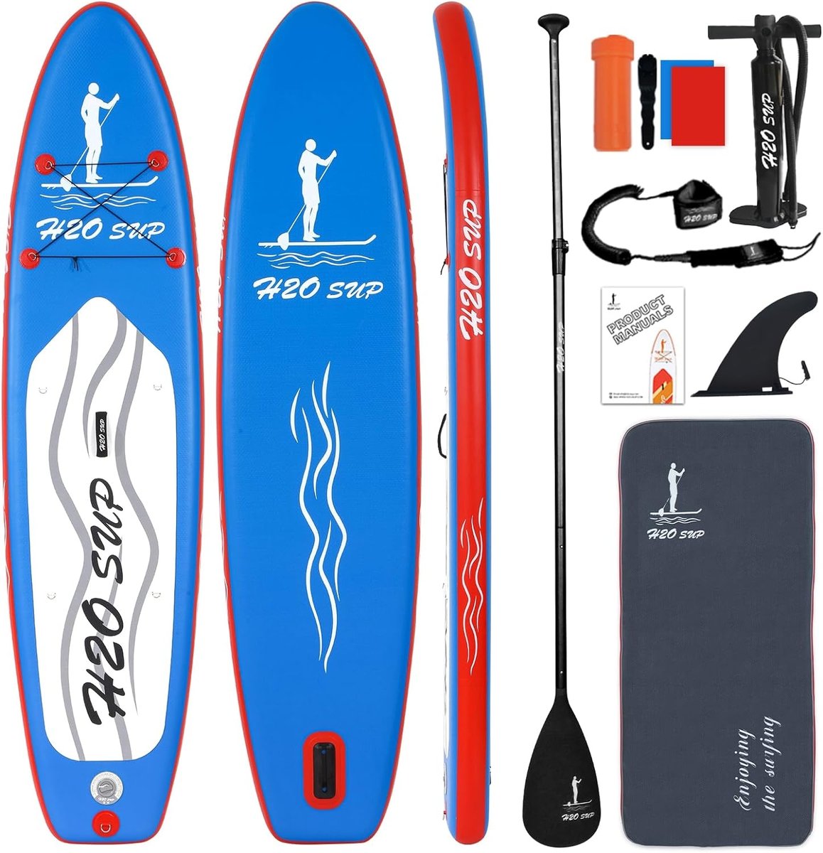Deska SUP Pompowana H2OSUP Paddle Board 320CM Zestaw Z Wiosłem Do ...
