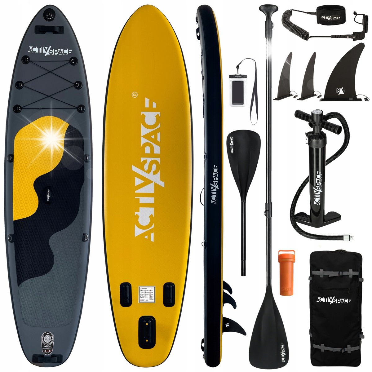 DESKA SUP PRO STAND UP PADDLE POMPOWANA 320CM ZESTAW Z WIOSŁEM KAJAK ...