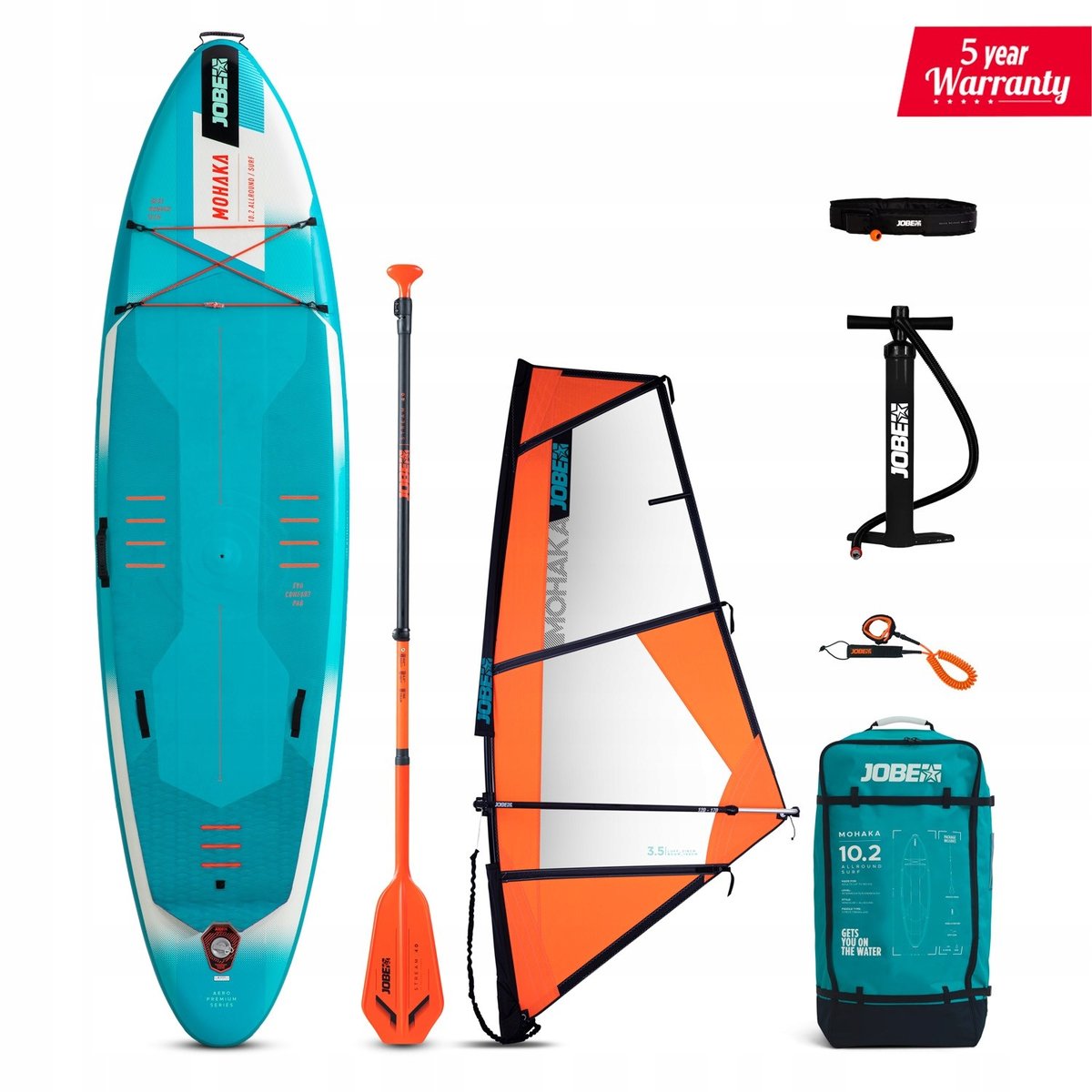 DESKA SUP WINSDSUP JOBE MOHAKA 10.2 Z ŻAGLEM 3.5m paddleboard surf wave ...