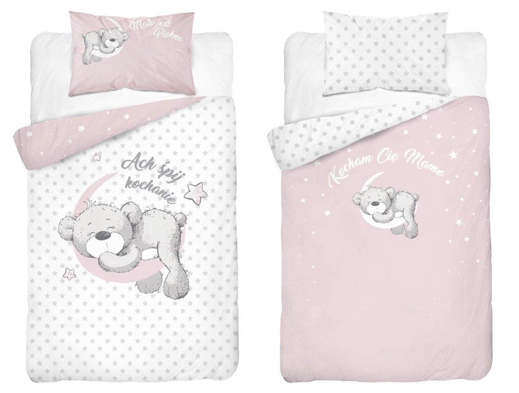 Detexpol, Maya Moo, Pościel do łóżeczka, bambusowa, Miś, 100x135 - Maya ...