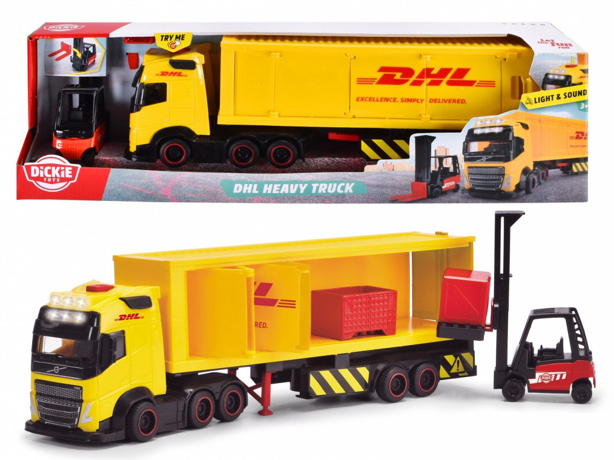 Dickie Toys, CITY Ciężarówka z naczepą DHL, 35 cm - Dickie Toys | Sklep ...