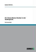 Die Thema-Rhema-Struktur in der Textlinguistik - Schlichter Natalia ...