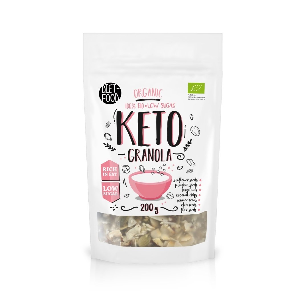DIET-FOOD Bio Granola Keto 200 g - Mipama | Sklep EMPIK.COM