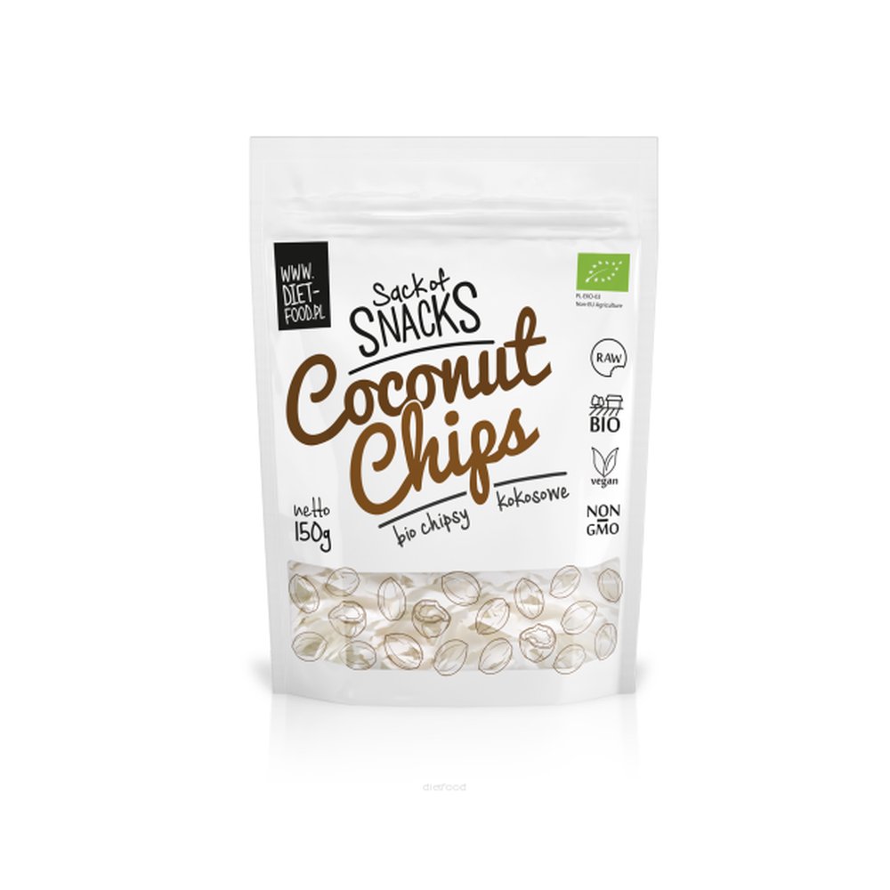 Diet-Food, chipsy kokosowe prażone bio, 150 g - Diet-food | Sklep EMPIK.COM