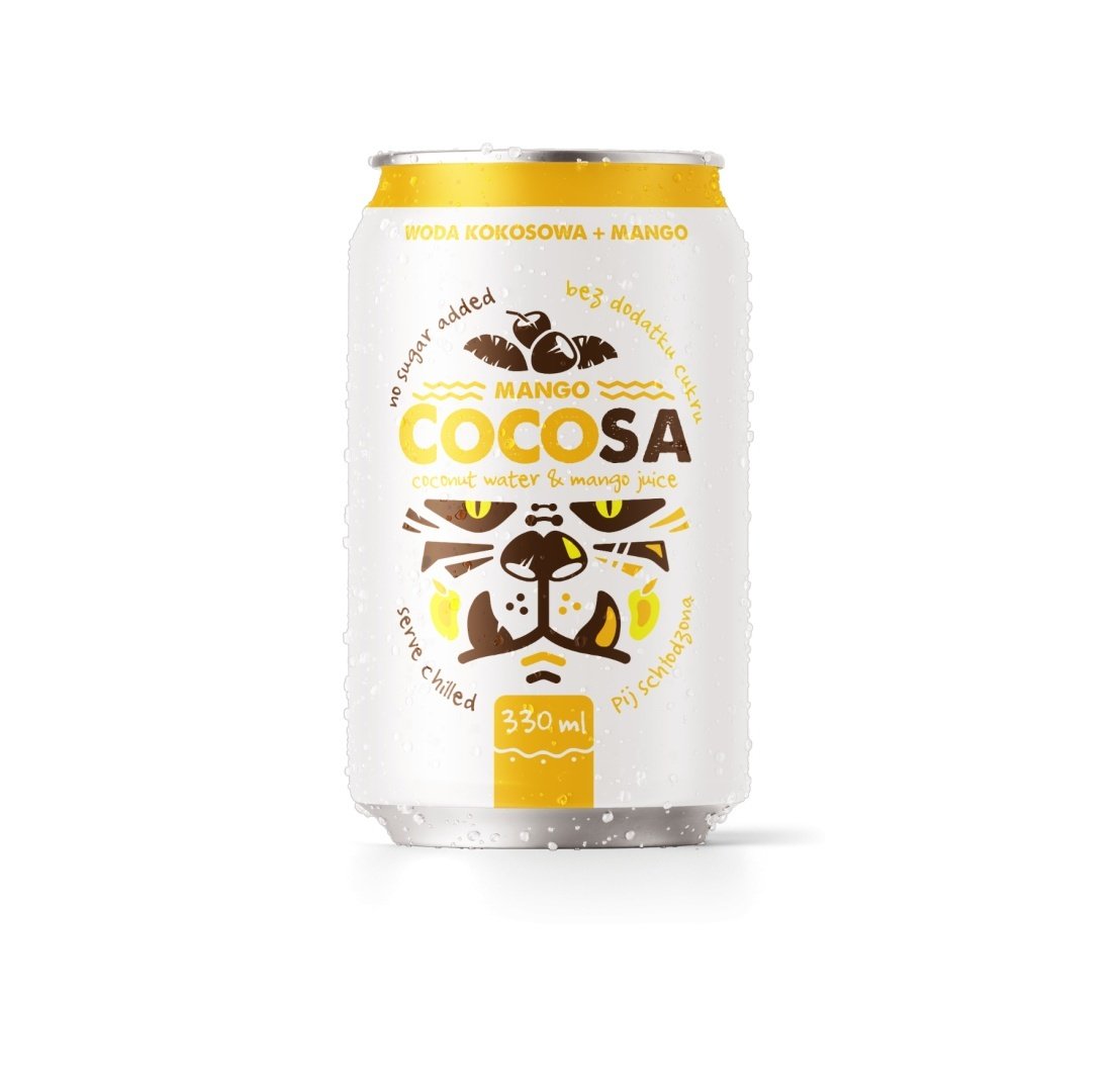 DIET-FOOD Cocosa Woda Kokosowa Niegazowana z sokiem z Mango NFC 330 ml ...