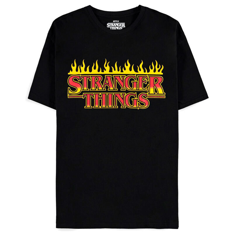 Difuzed - Oficjalna koszulka Stranger Things z logo Fire, t-shirt męski ...