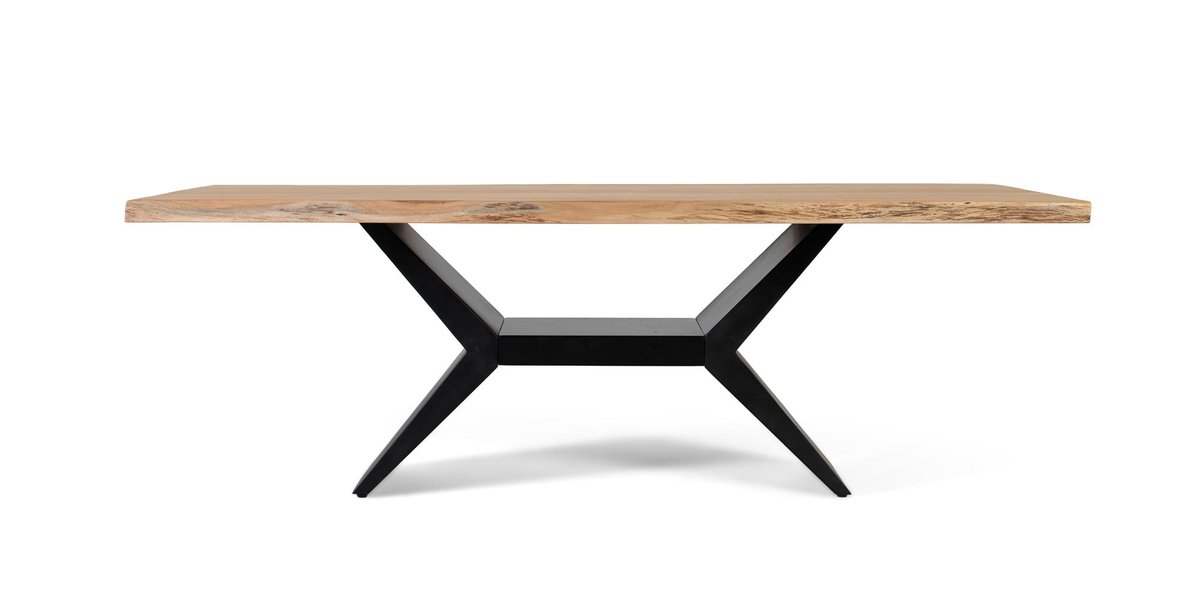 Dining table made of solid acacia wood 220 cm - giner and colomer ...