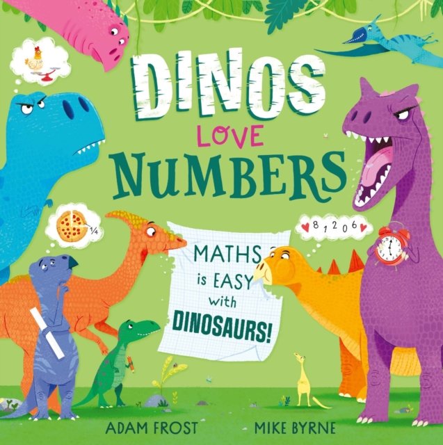 Dinos Love Numbers - Adam Frost | Książka w Empik