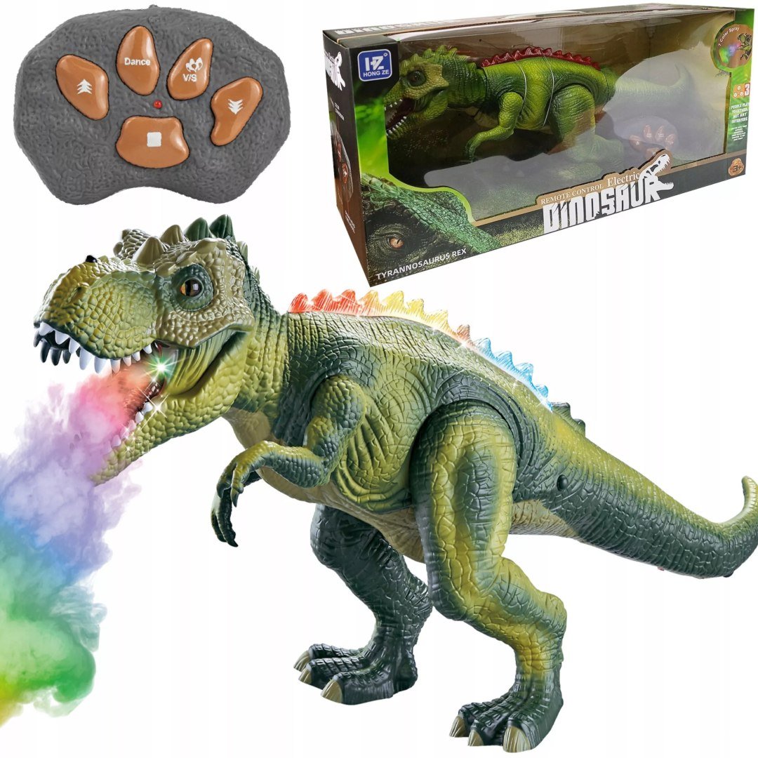 Dinozaur Tyrannosaurus Rex zdalnie sterowany pilot dźwięk światła para ...