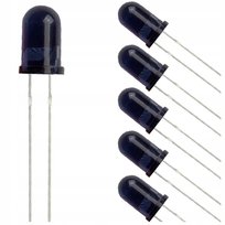 DIODA 5mm IR ODBIORCZA PODCZERWONA 940nm x5 - leaderLED | Sklep EMPIK.COM