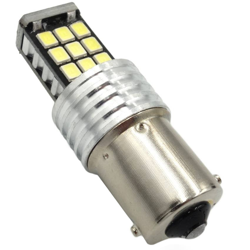 Dioda LED BA15S P21W 21x SMD 3528 Biała 12V CANBUS - Inna marka | Motoryzacja EMPIK