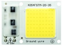 DIODA LED COB 20W 1900lm BIAŁA 55x 40mm pod 230V - leaderLED | Sklep ...