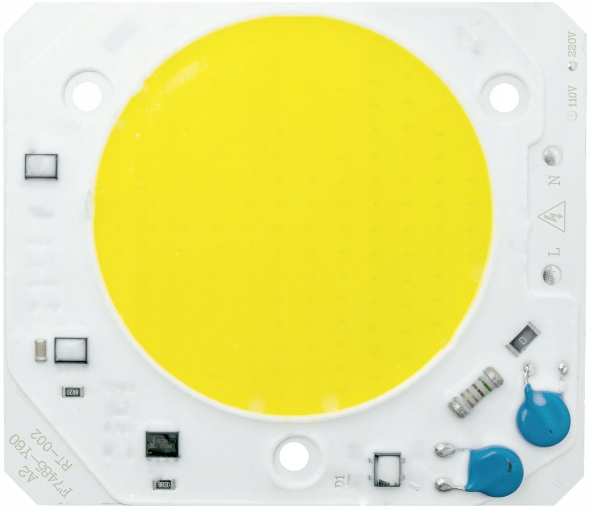 DIODA LED COB 50W 4700lm BIAŁA 85x 75mm pod 230V - leaderLED | Sklep ...