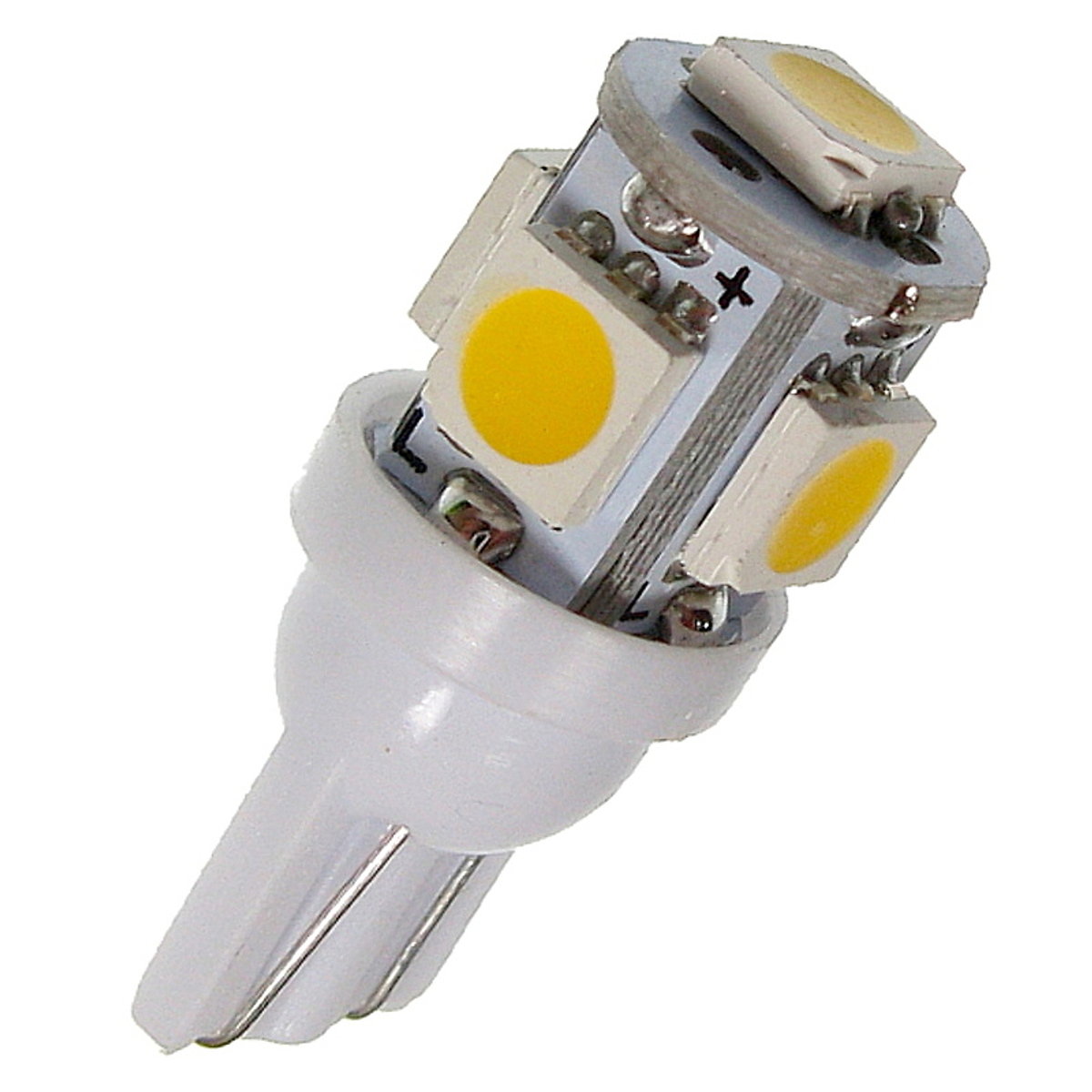 Dioda W5W T10 biała ciepła 12V Pozycyjna LED 5xSMD - Inna marka ...
