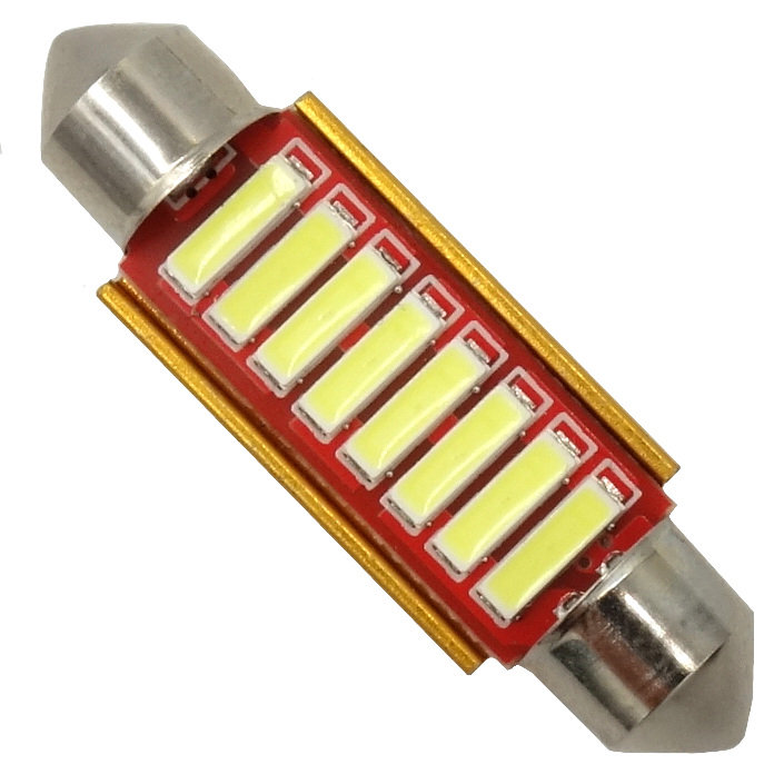 Dioda żarówka sam. LED C5W 42mm 8x SMD rurka 12V - Inna marka ...