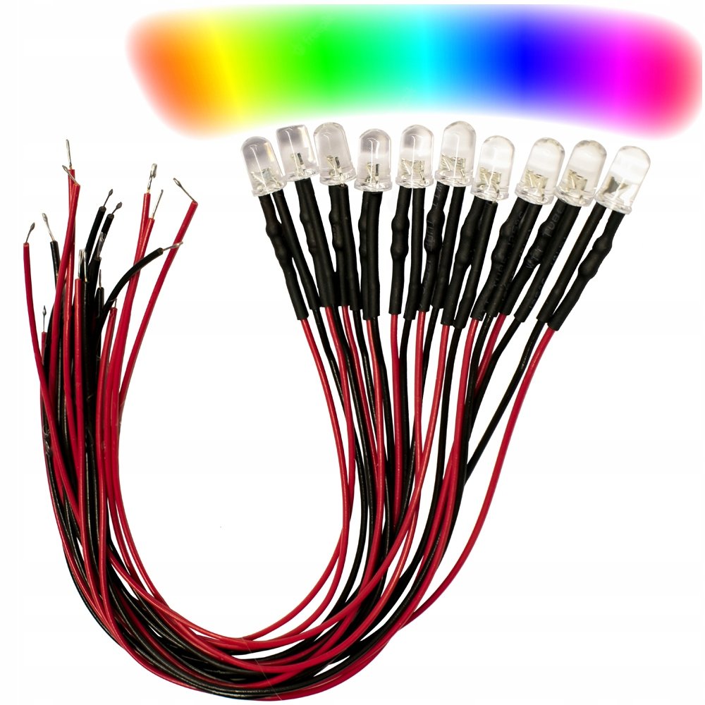 DIODY LED 5mm ZMIENIAJĄCE KOLOR RGB wolne 12V - leaderLED | Sklep EMPIK.COM