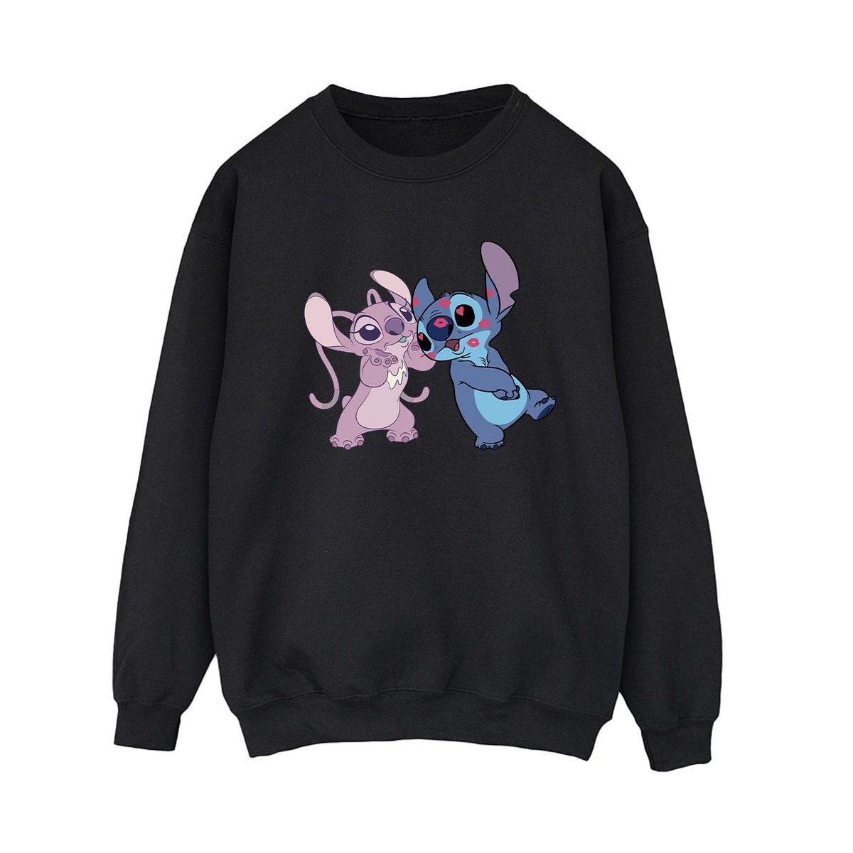 Disney Bluza Damska / Damska Lilo & Stitch Kisses (XXL (193cm) / Czarny ...