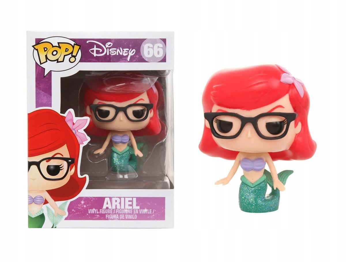 Disney Funko Pop! Mała Syrenka WYŁĄCZNIE Nerd Ariel Vinyl Figure RZADKA ...