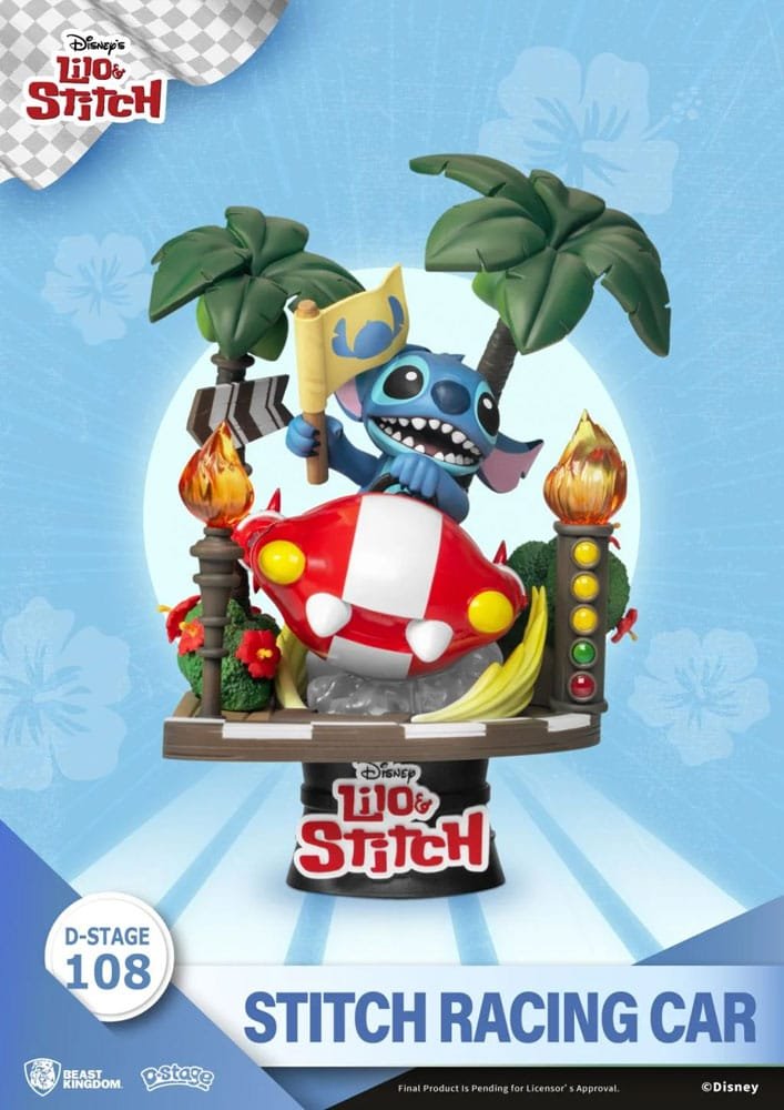 Disney: Lilo & Stitch - Stitch Racing Car PVC Diorama - Inna marka ...