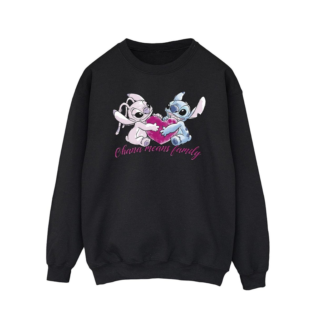 Disney Męska Bluza Lilo And Stitch Ohana Heart With Angel (XL 8,5-9 ...