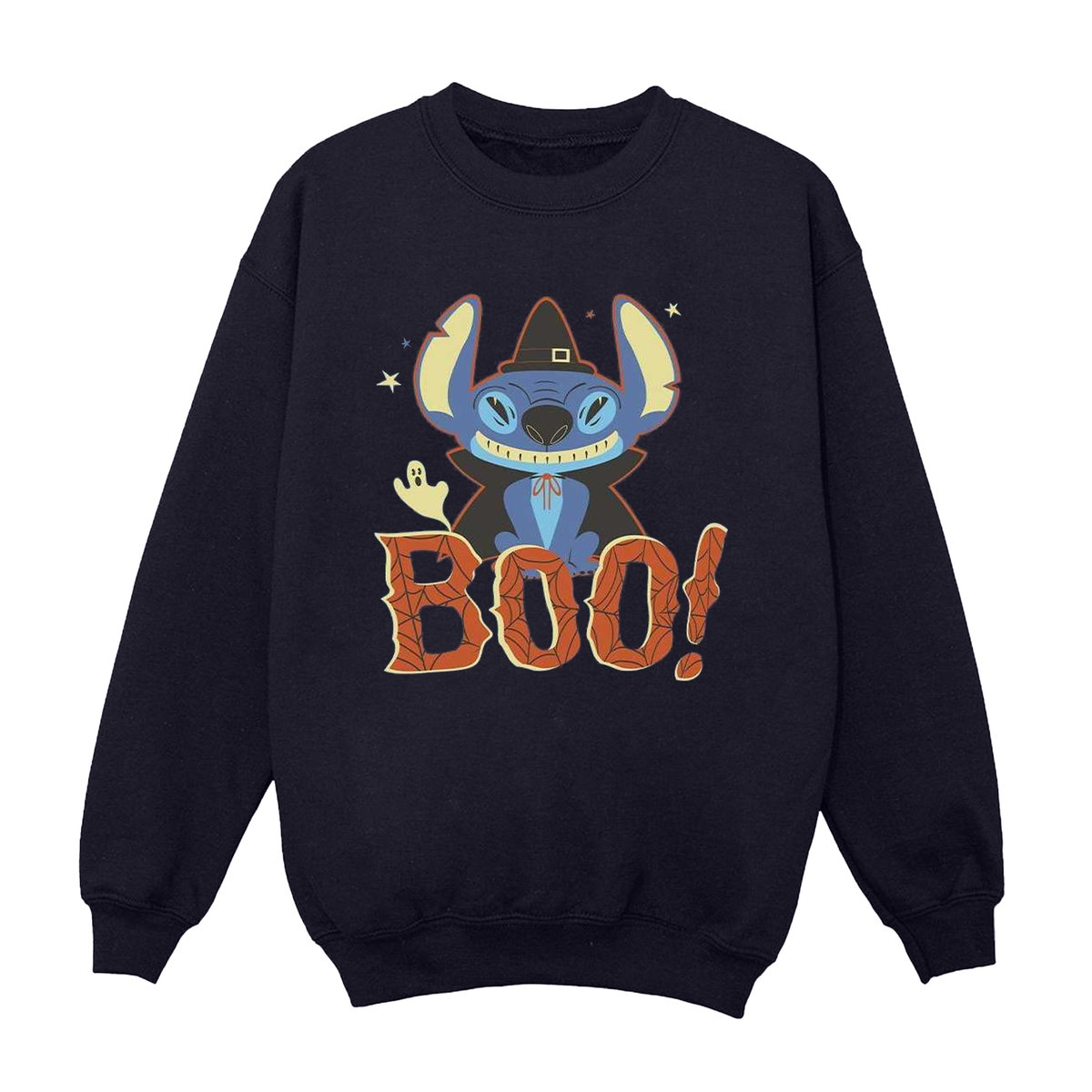 Disney Męska Bluza Lilo & Stitch Boo! (S (52-55 Cm) / Granatowy ...