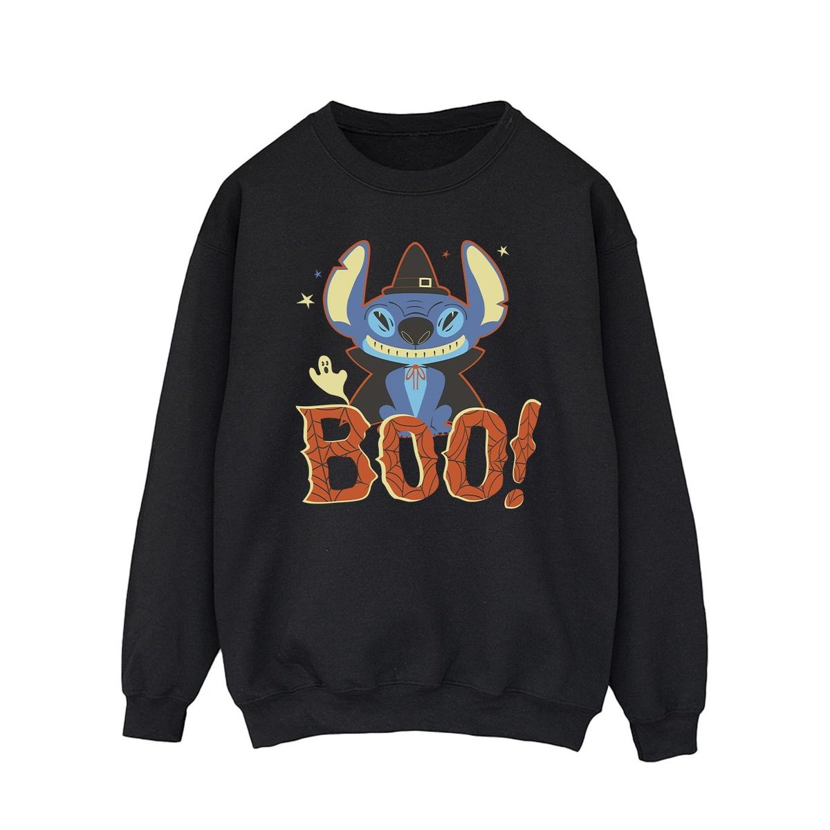 Disney Męska Bluza Lilo & Stitch Boo! (XXL (193cm) / Czarny) - Disney ...