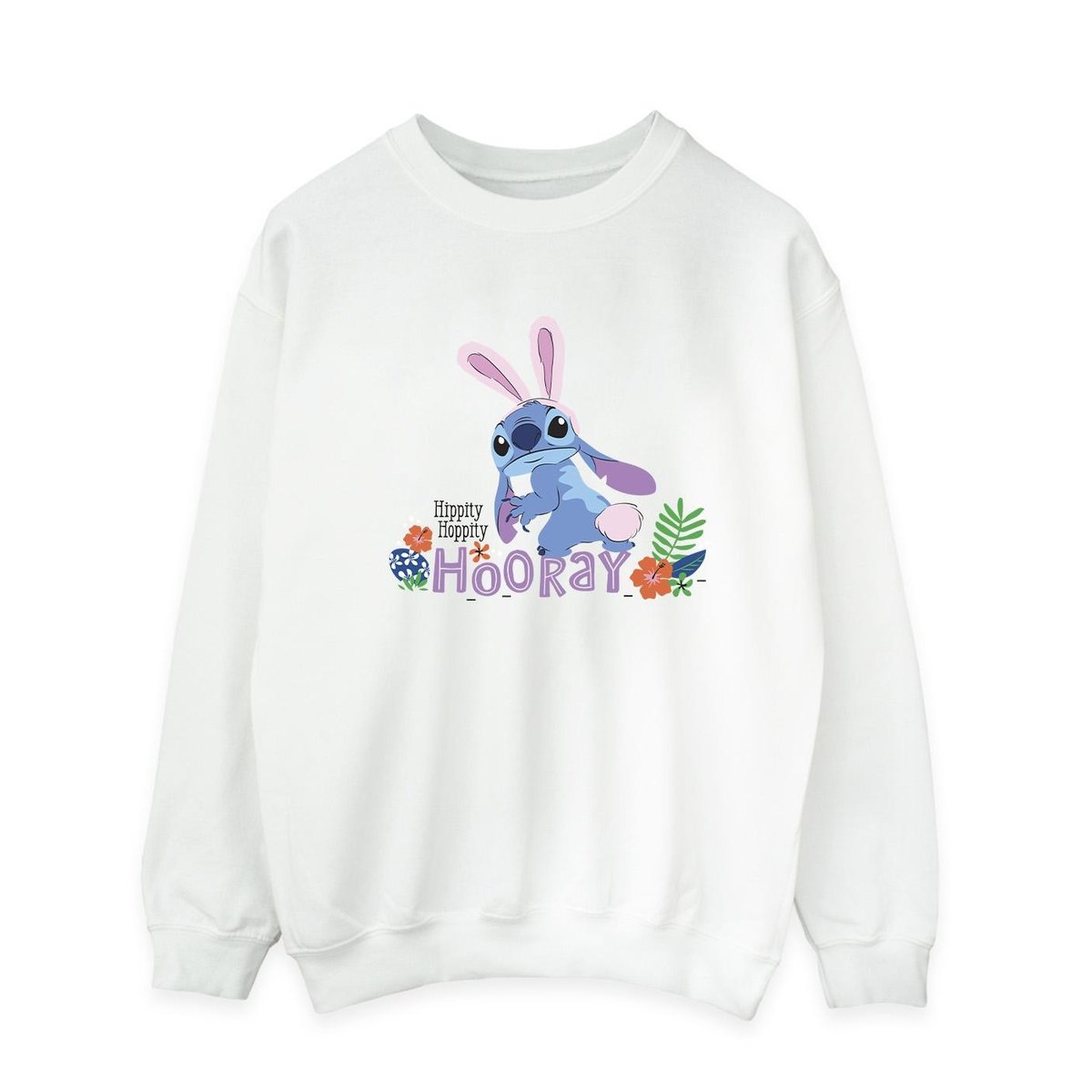 Disney Męska Bluza Lilo & Stitch Hippity Hop Stitch (M / Ciepły Biały ...