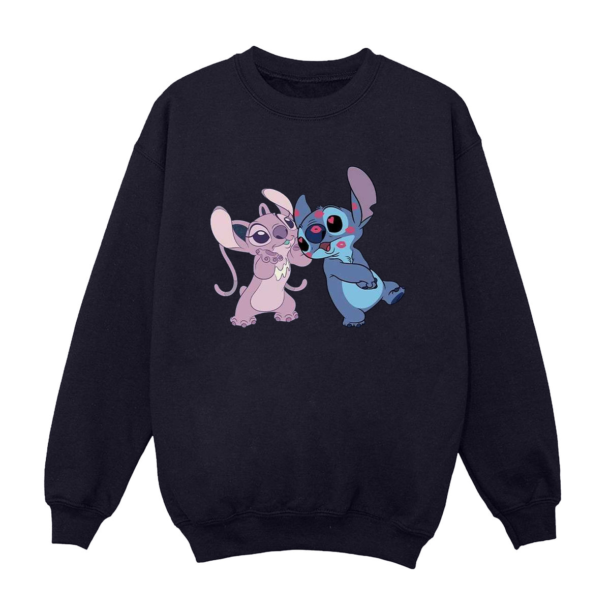 Disney Męska Bluza Lilo & Stitch Kisses (M / Granatowy) - Disney | Moda ...
