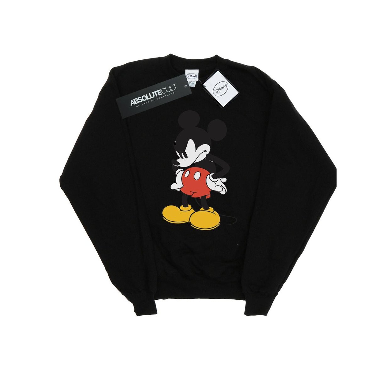 Disney Męska Bluza Mickey Mouse Angry Look Down (XXXXXS / Czarny ...