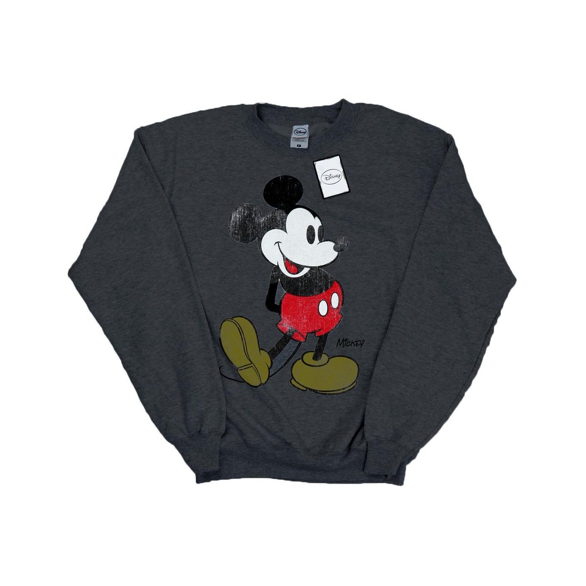 Disney Męska Bluza Mickey Mouse Classic Kick (XL 8,5-9 / Ciemnoszary ...