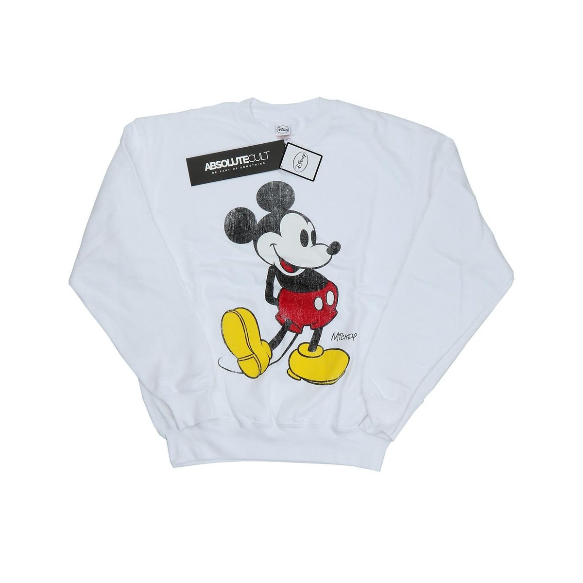 Disney Męska Bluza Mickey Mouse Classic Kick (XL 8,5-9 / Ciepły Biały ...
