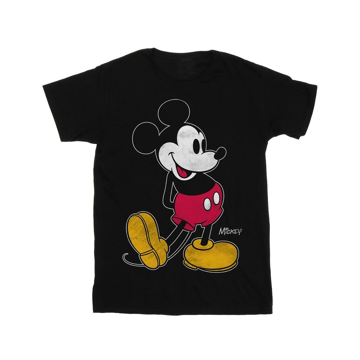 Disney Męska Koszulka Mickey Mouse Classic Kick (XXXXS / Czarny ...