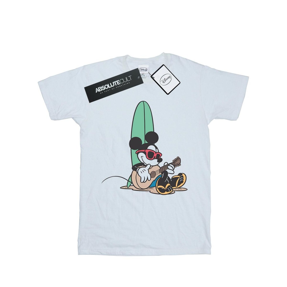 Disney Męska Koszulka Mickey Mouse Surf And Chill (M / Ciepły Biały ...