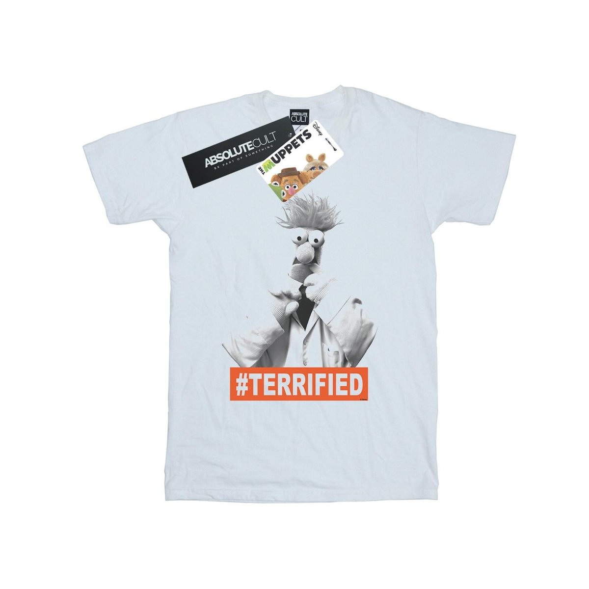 Disney Męska Koszulka The Muppets Beaker Terrified T-Shirt (XXXXXS ...