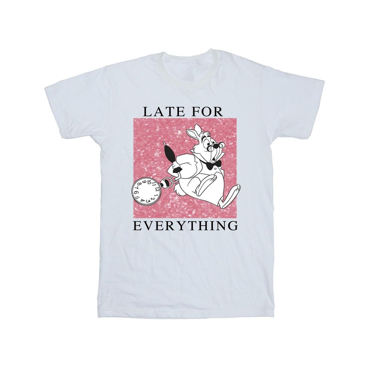 Disney Męska Koszulka Z Białym Królikiem Z Alicji W Krainie Czarów (XXL (193cm) / Ciepły Biały ...