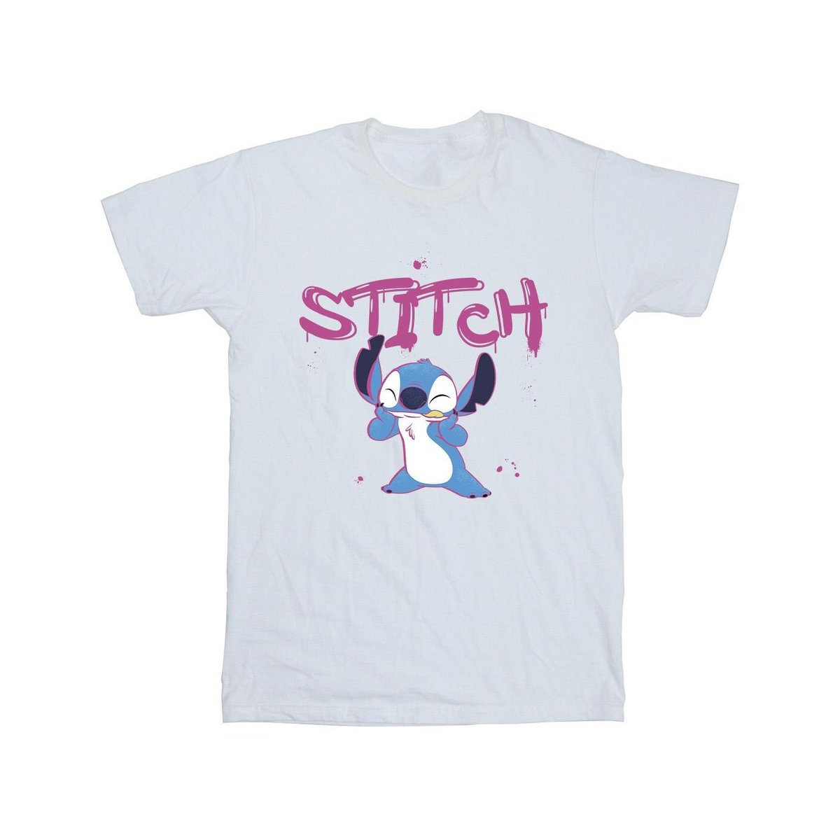 Disney Męska Koszulka Z Graffiti Lilo And Stitch (M / Ciepły Biały ...