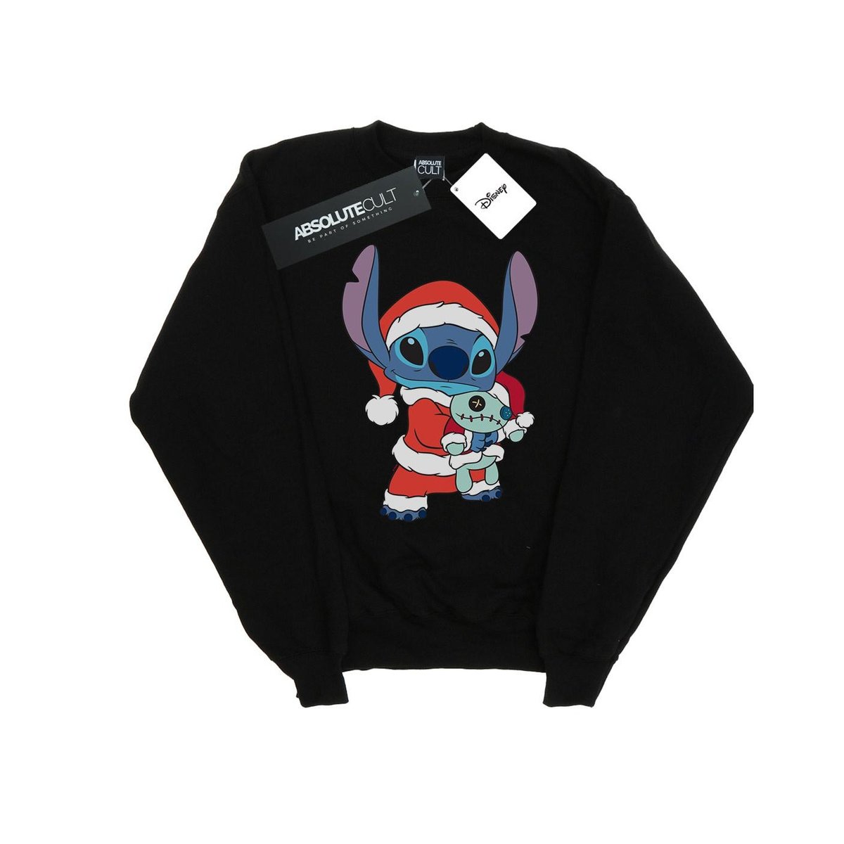 Disney Męska Świąteczna Bluza Lilo And Stitch (XXXXXS / Czarny ...