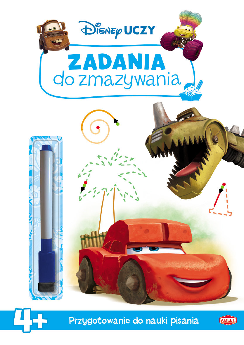 Disney Uczy. Zadania do zmazywania. Auta w trasie - Opracowanie ...