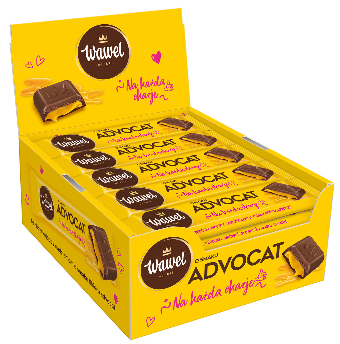 Display MINIczekolada o smaku Advocat Wawel 39g (30 szt) - Wawel | Sklep EMPIK.COM