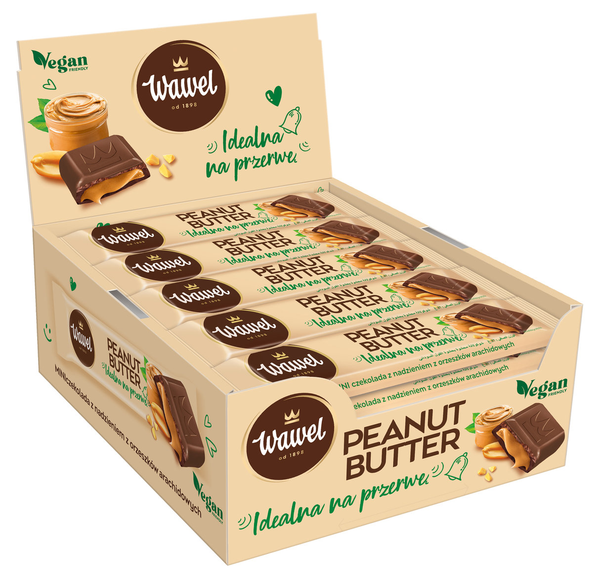 Display MINIczekolada Peanut butter Wawel 37g 30 sztuk - Wawel | Sklep EMPIK.COM
