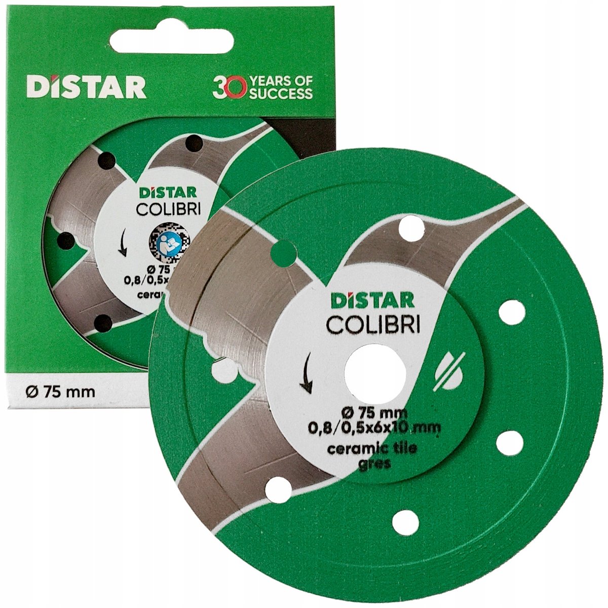 DISTAR Tarcza diamentowa do ceramiki, gresu 75x10mm Colibri - Di-Star ...